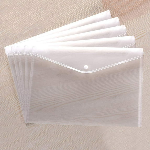 Clear Document Folders Transparent Filing Envelopes Waterproof Plastic ...
