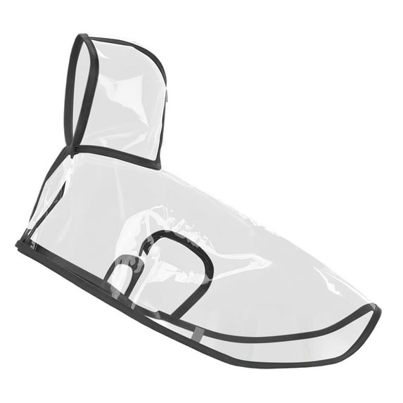 Clear Dog Rain Poncho, Waterproof Hooded Cape with Hidden Leash Hole ...