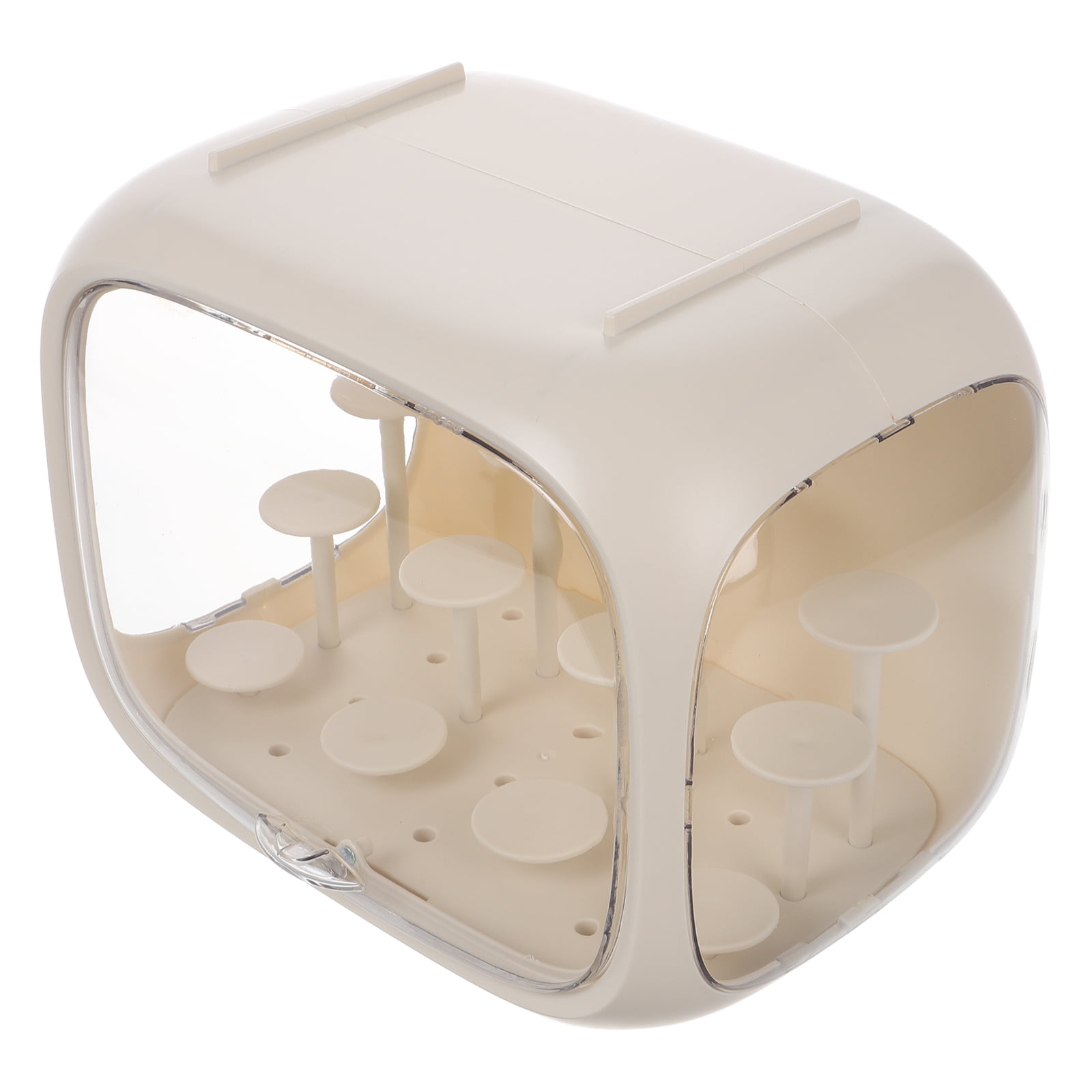 Clear Doll Display Case Small Action Figure Showing Box Countertop ...