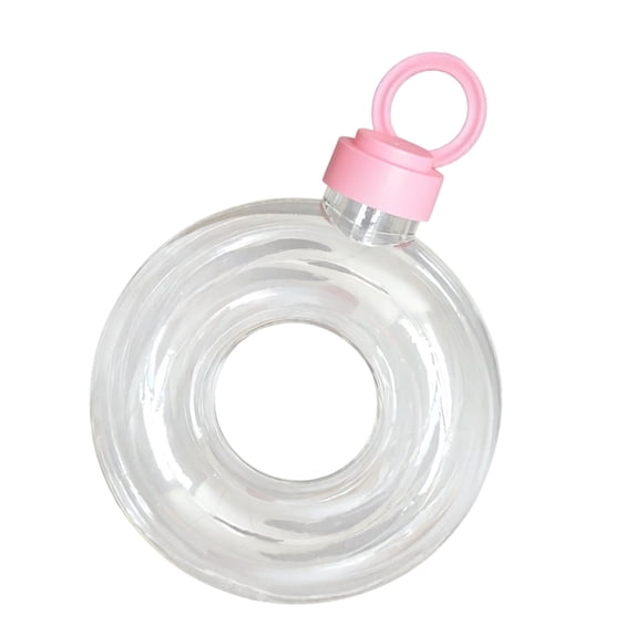 Clear Doughnuts Shape Water Bottle With Comfortable Hand Straps ...
