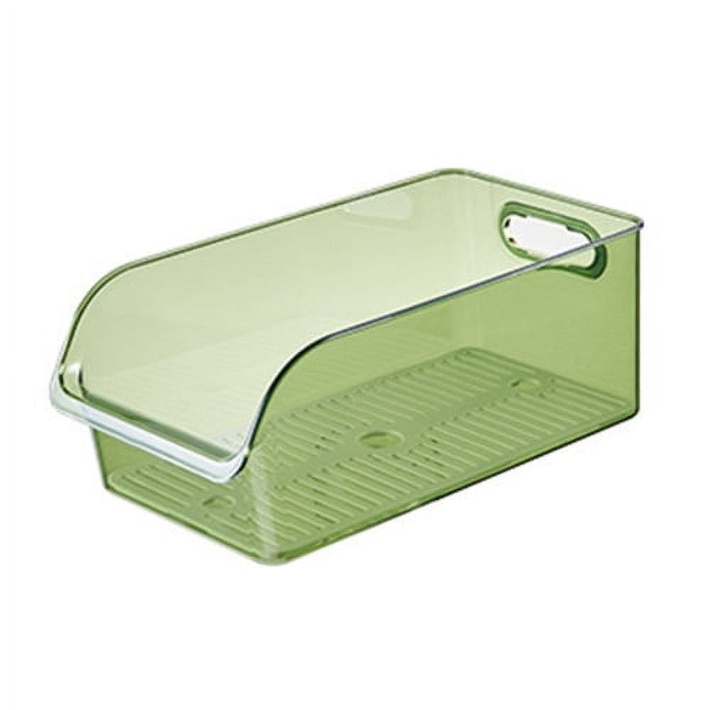 Clear Drawer Organizer Bins for Refrigerator - Pull Out with Handle ...
