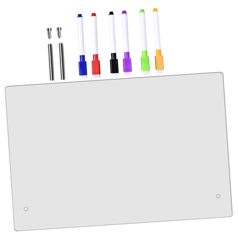 Clear Dry Erase Board Acrylic Writing Memo Message Pad Whiteboards with ...