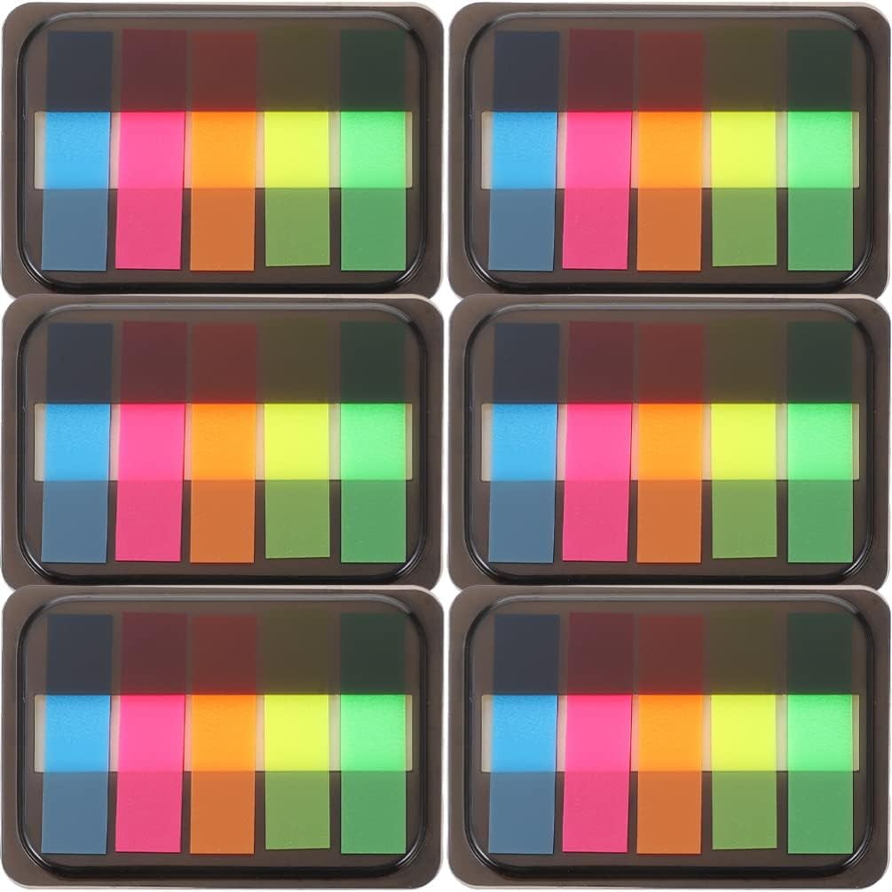 Clear Duct Tape Fluorescent Tape 6 Boxes Tabs Page Markers Transparent ...