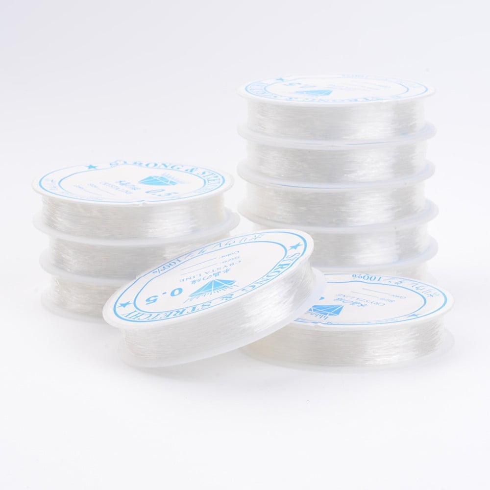 Clear Elastic Crystal Thread Stretchy String Bead Cord for Beaded ...
