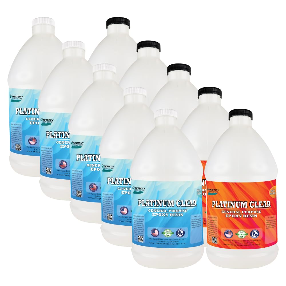 Clear Epoxy Resin, Easy Mixing (1-1), Tabletops, Coasters, Jewelry ...