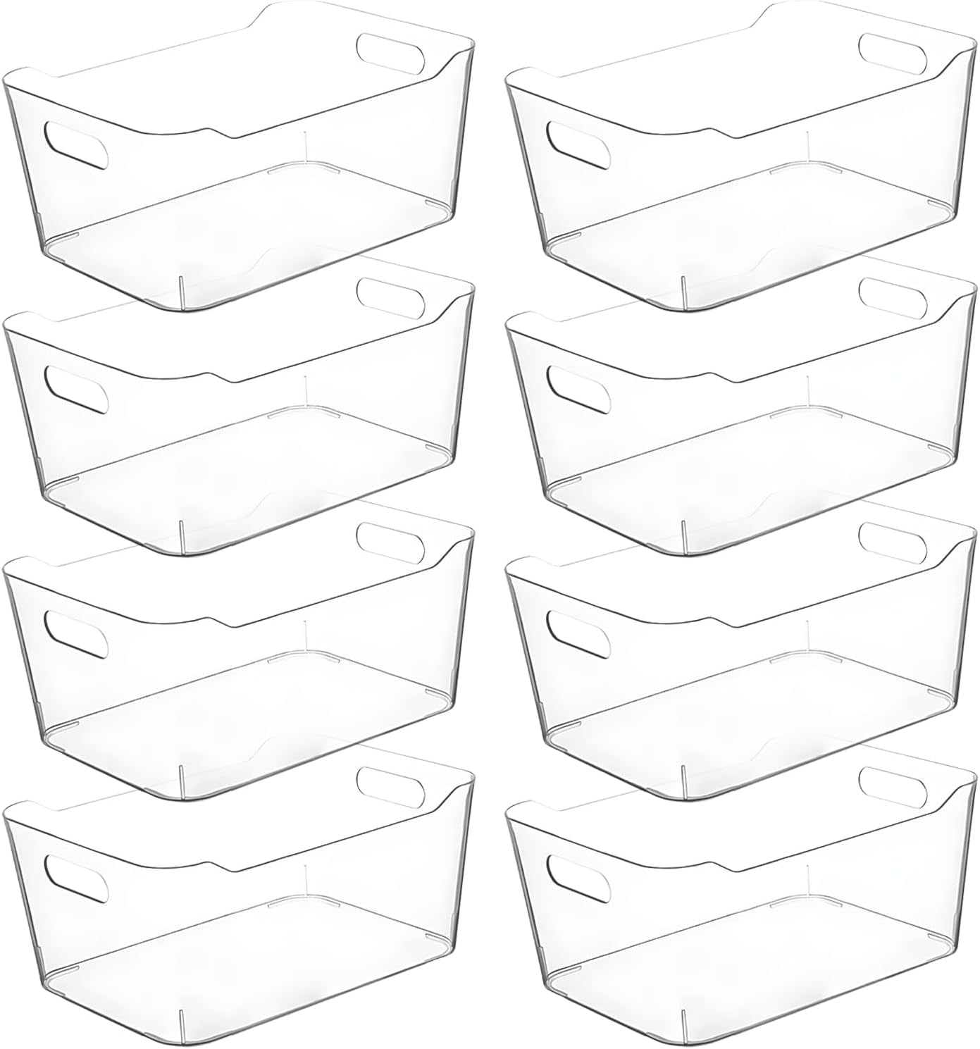 Clear Extra Large Plastic Storage Bins, Pantry Organizers and Storage ...