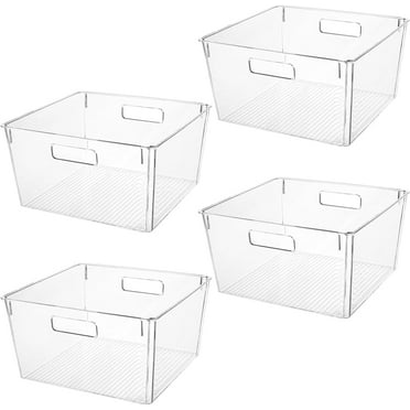 Clear Plastic Storage Bins, Perfect fKitchen Organization Pantry ...