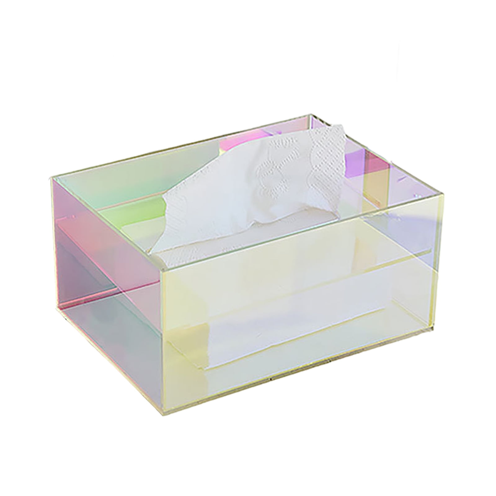 Clear Facial Tissue Dispenser Box Container Simple Waterproof Acrylic ...
