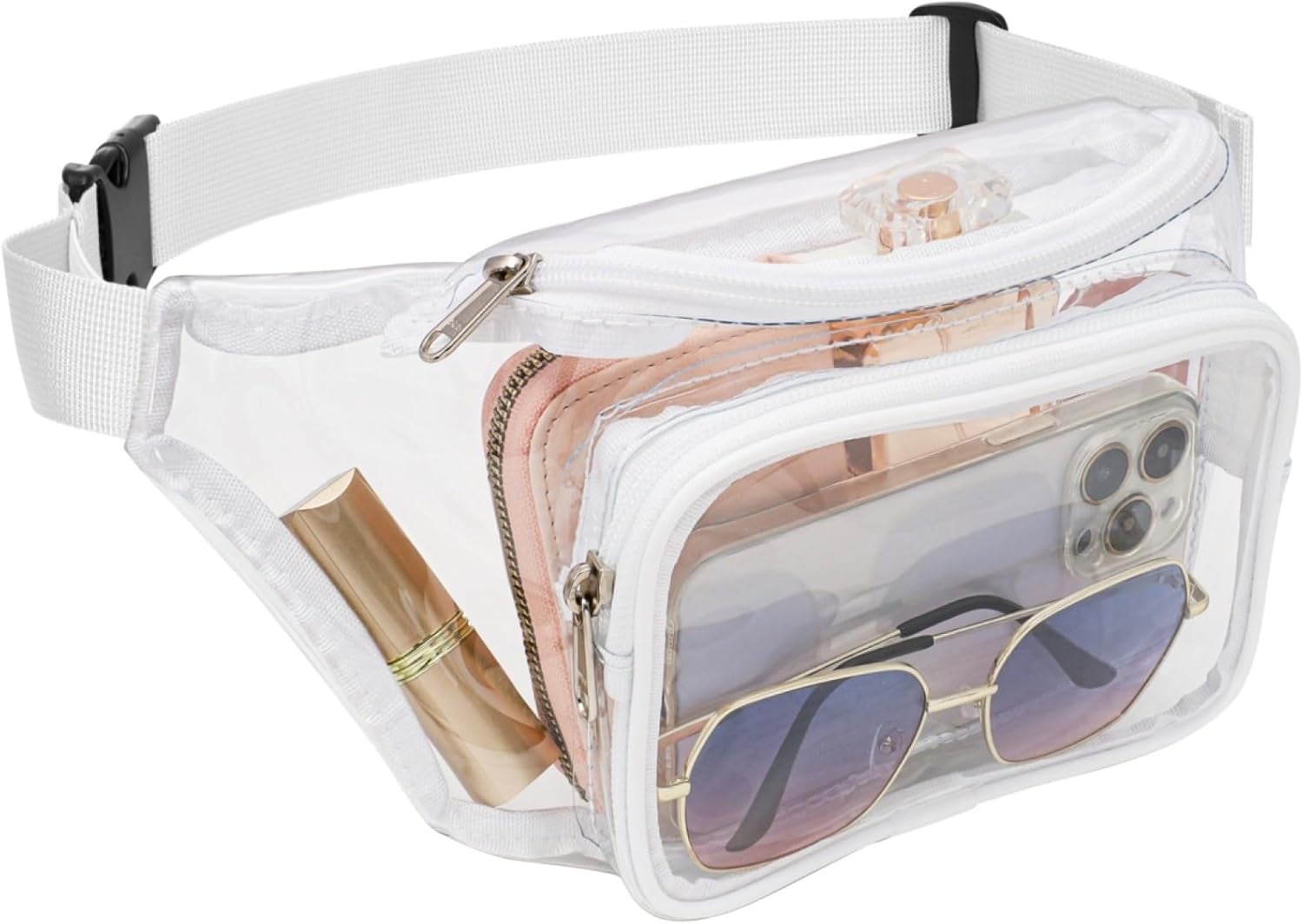 Clear Fanny Pack Stadium Approved - Adjustable Belt Bag for Women Men ...