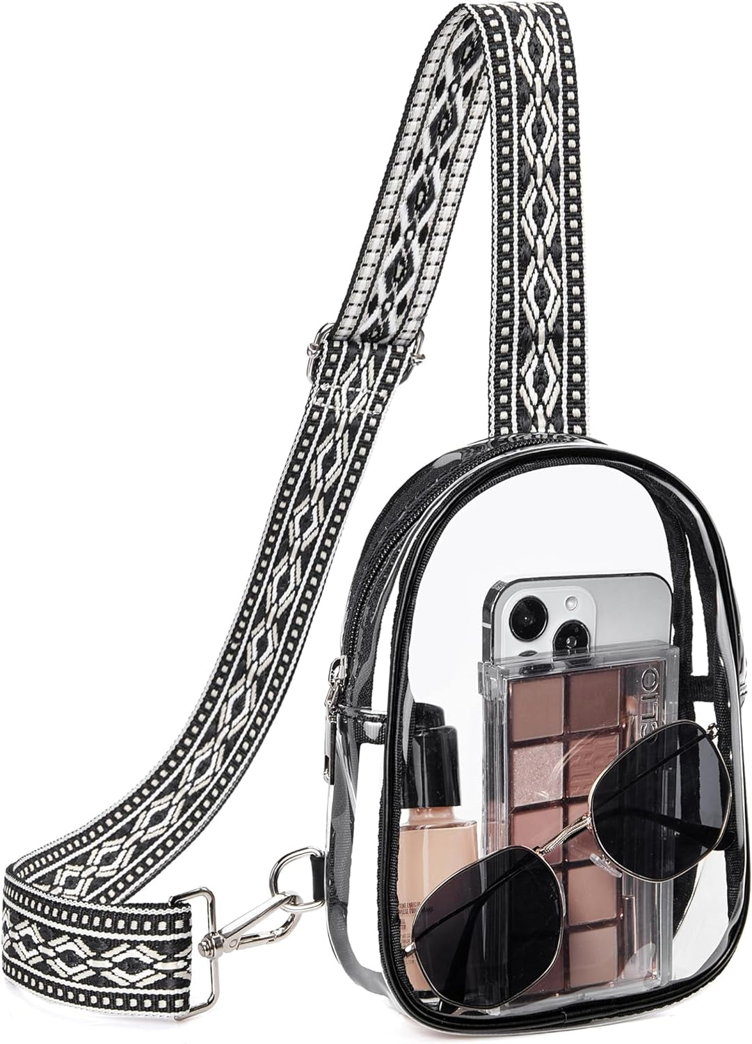 Clear Fanny Pack Stadium Approved Clear Sling Bag Purses for Women ...