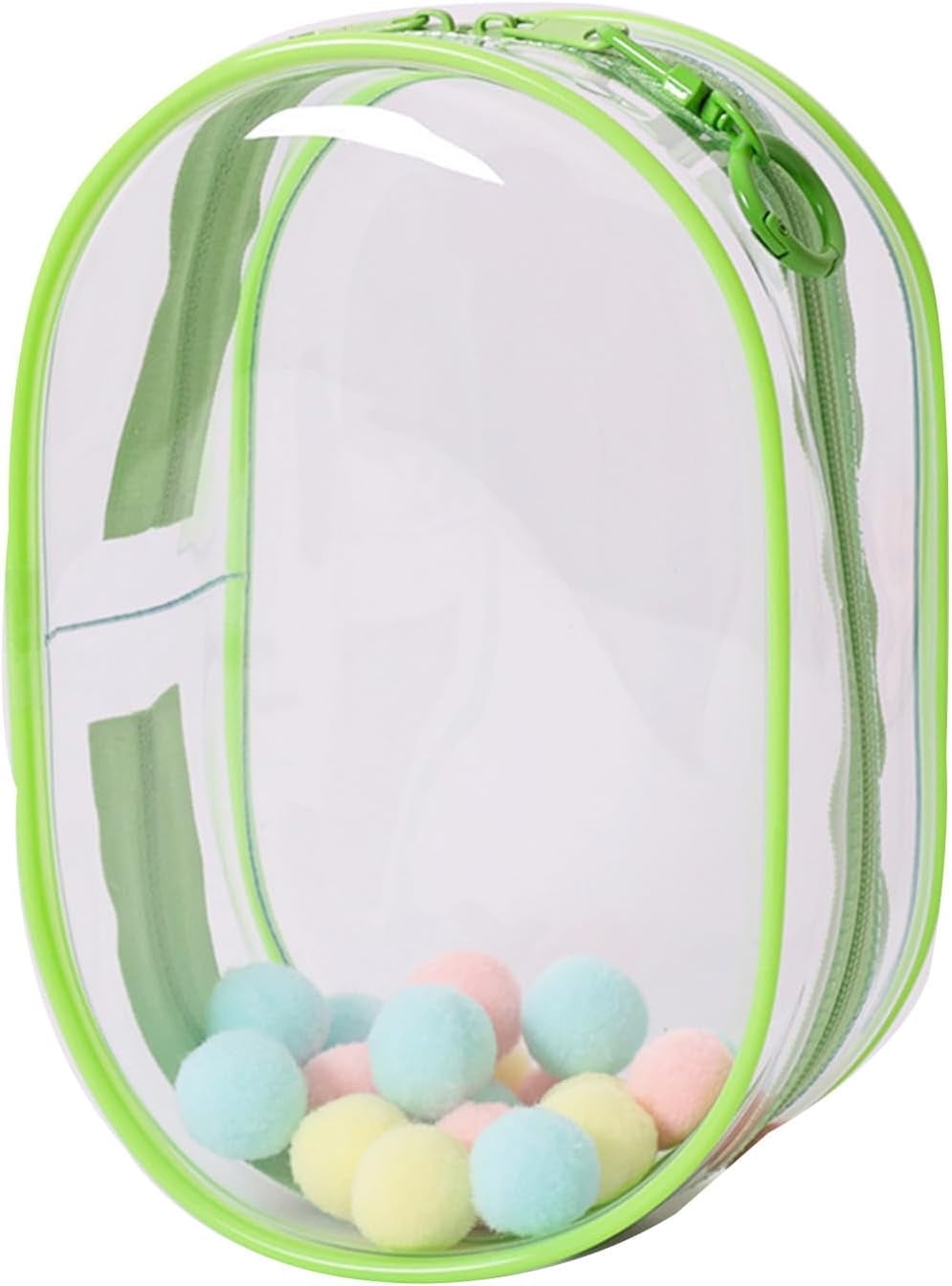 Clear Figure Display Bag with Keychain Blind Box Keychain Case Carrying ...