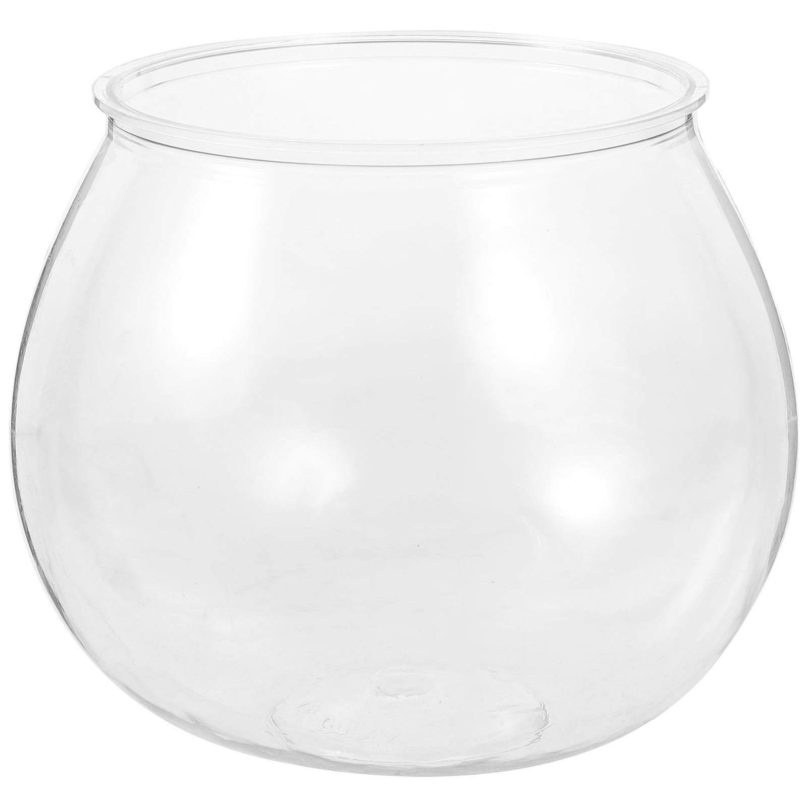 Clear Fish Bowl Round Aquarium Transparent Fish Tank Small Goldfish ...