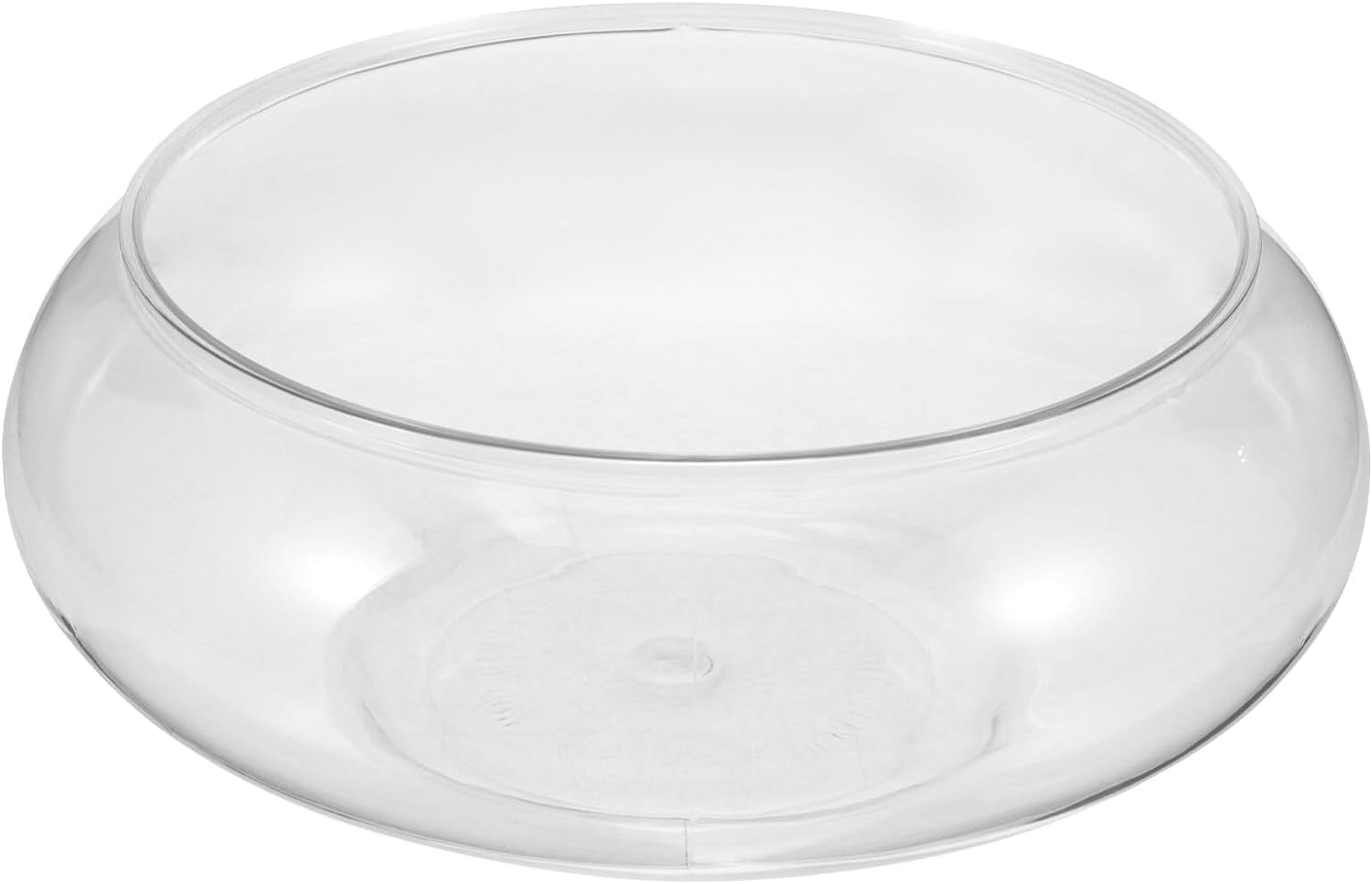 Clear Fish Bowl Vase Bubble Bowl Round Shallow Planter Terrarium Fish ...