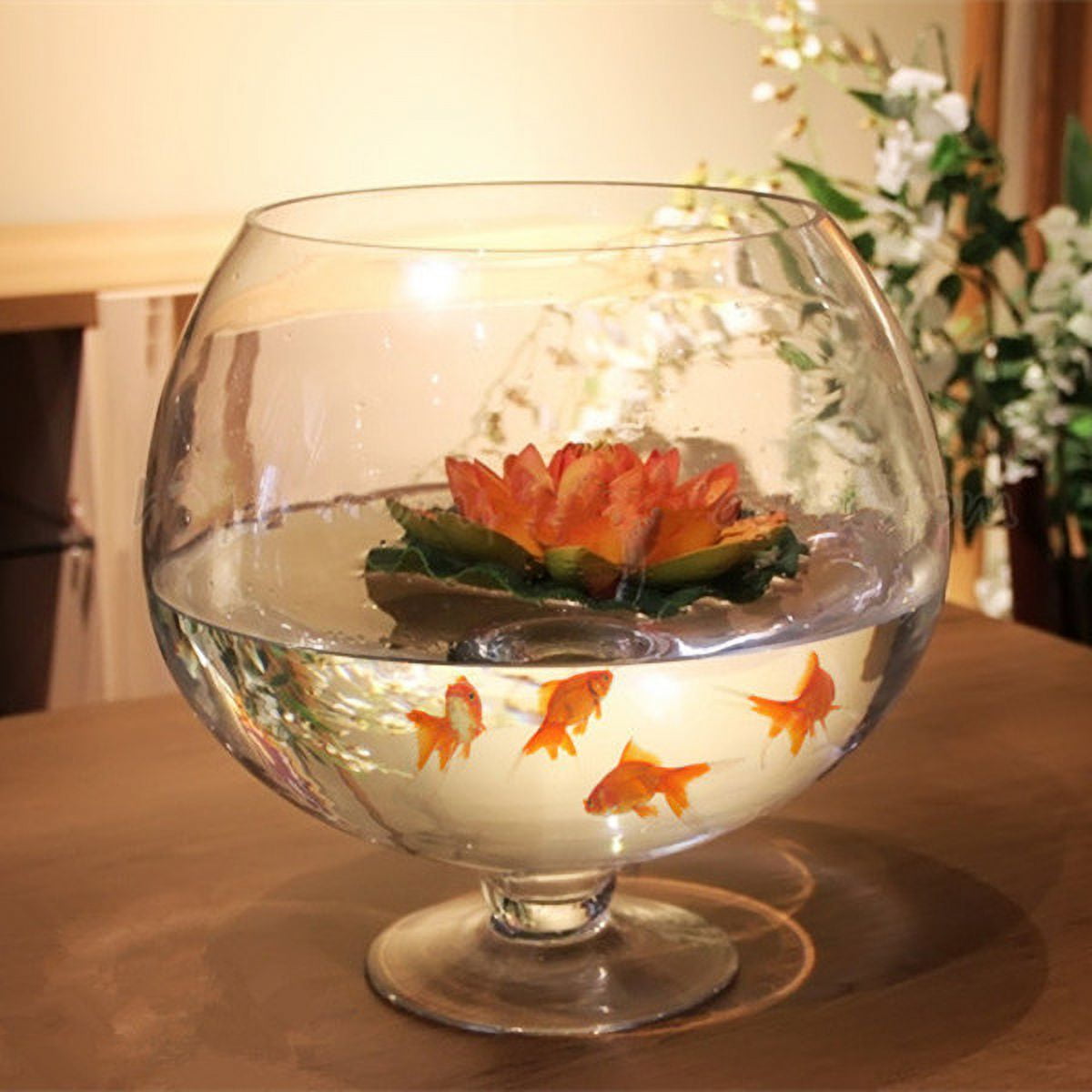 Clear Fish Tank Multi-function Goldfish Tank Transparent Betta Tank ...