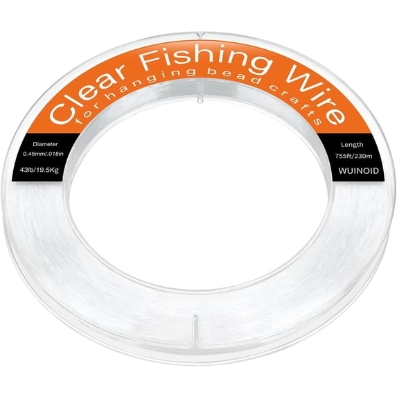 Clear Fishing Line Wire 755 ft Invisible Monofilament Fishing Line Wire ...