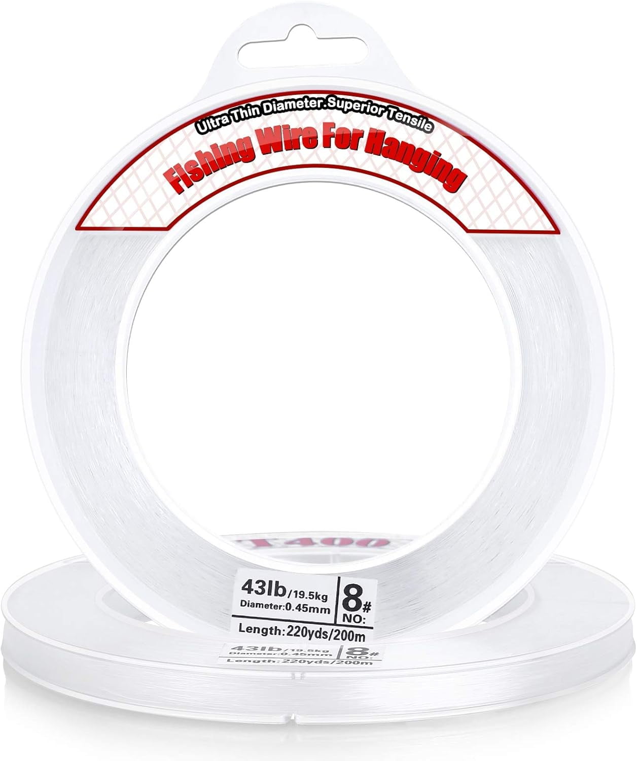 Clear Fishing Wire, 656FT Fishing Line Clear Invisible Hanging Wire ...