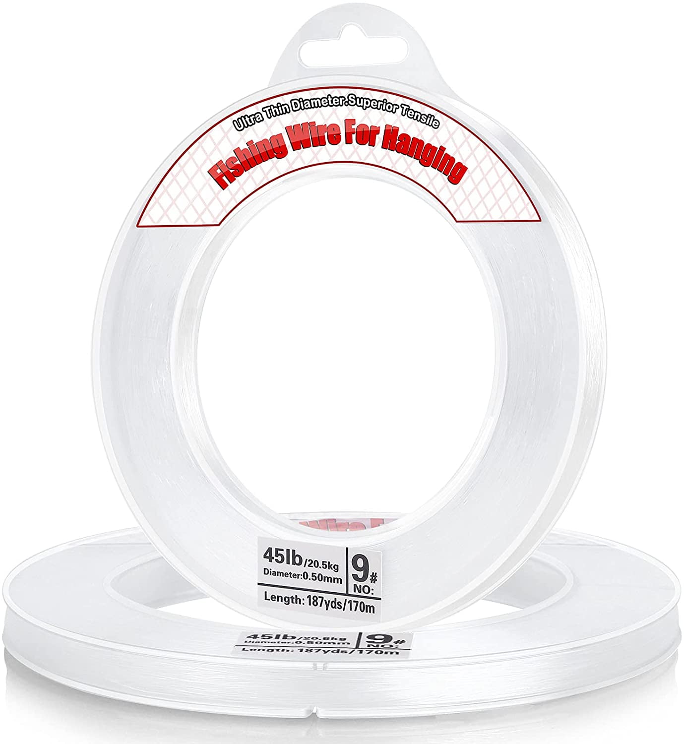 Clear Fishing Wire, 656FT Fishing Line Clear Invisible Hanging Wire ...