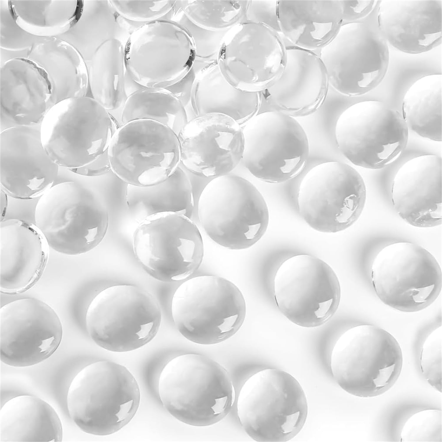 Clear Flat Glass Marbles Topboutique Glass Beads Aquarium Fish Tank ...