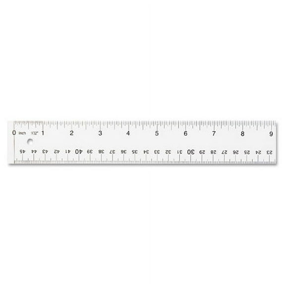 Clear Flexible Acrylic Ruler, Standard/metric, 18" Long, Clear | Bundle ...