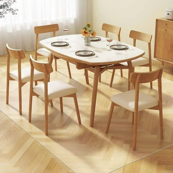 Clear Floor Mat for Home, 4'×6' Large Non-Slip Plastic Rug for Under ...