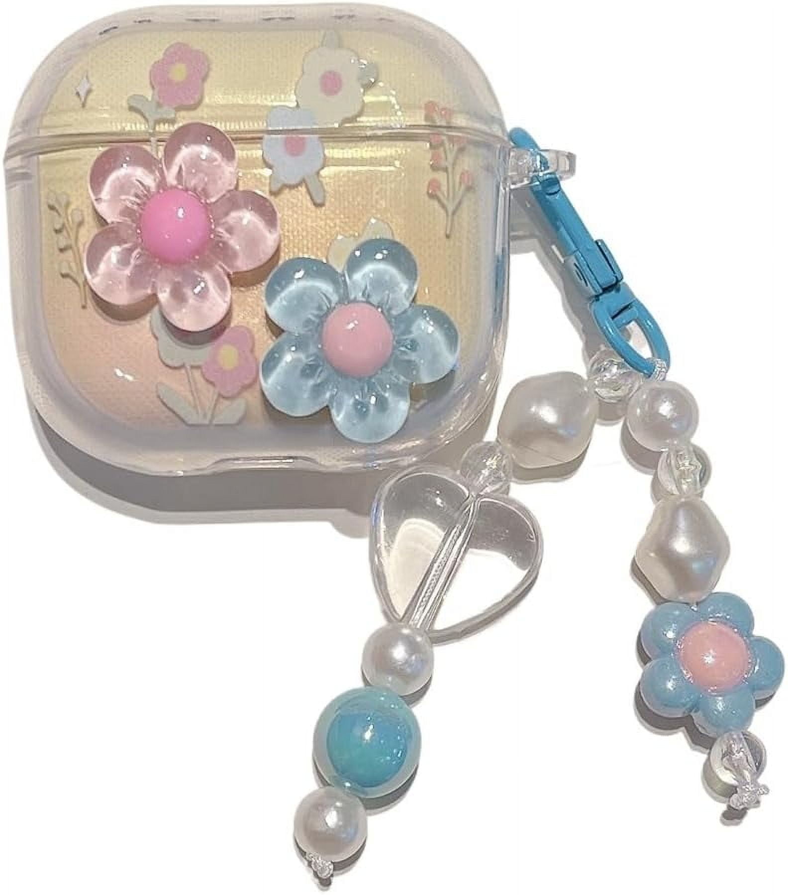 Clear Floral Case for Airpods 4th Generation,Butterfly Soft Earbuds ...
