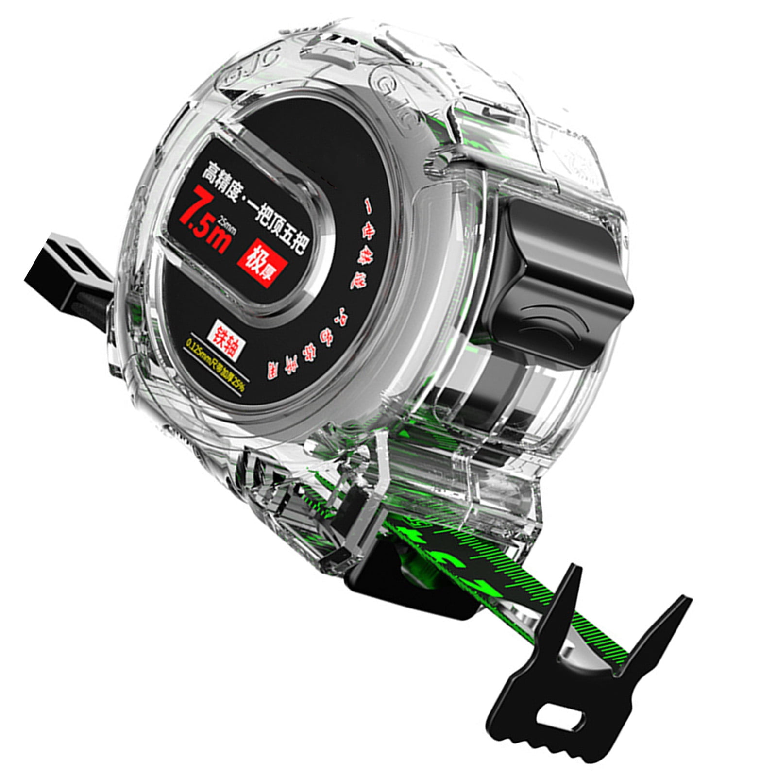 Clear Fluorescent 5m Tape Measure with Stable 19mm Width ABS Measuring ...