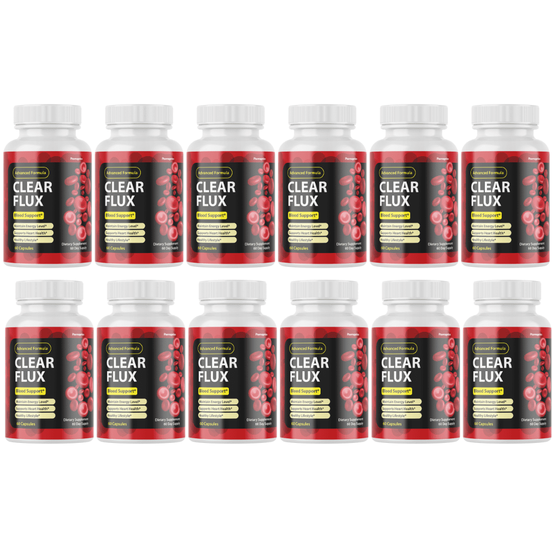Clear Flux Pills ClearFlux Blood Cleanse Support Formula - 12 Bottles - Walmart.com