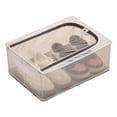 Clear Foldable Shoe Storage Box - Transparent PVC Stackable Organizer ...