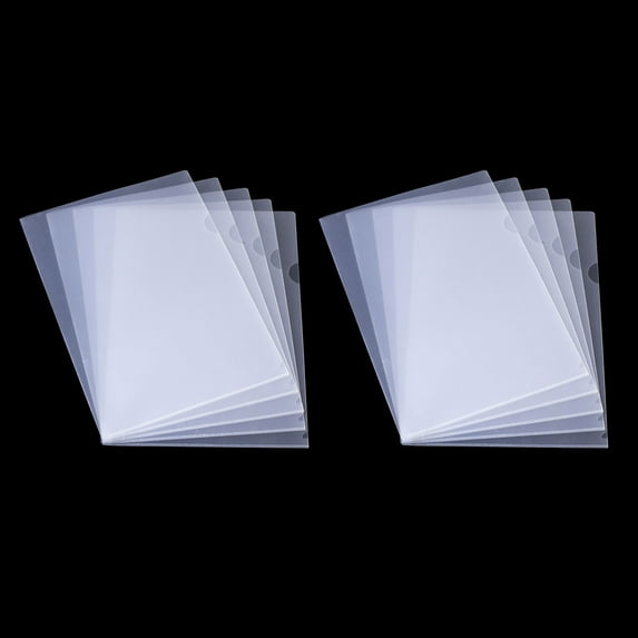 Clear Folders Plastic Project Pockets,Clear Document Folders 12.2" x 8. ...