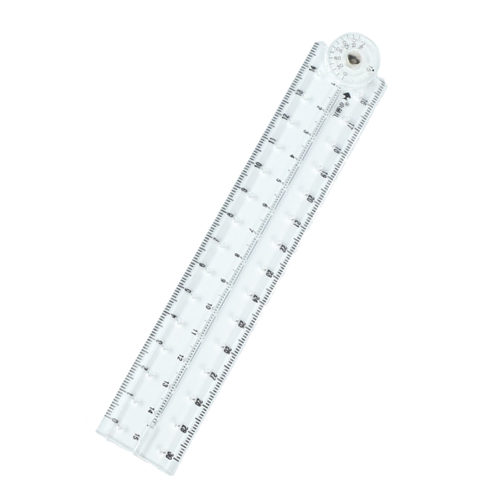 Clear Folding Ruler Drawing Ruler Math Ruler Measuring length 0-30cm ...