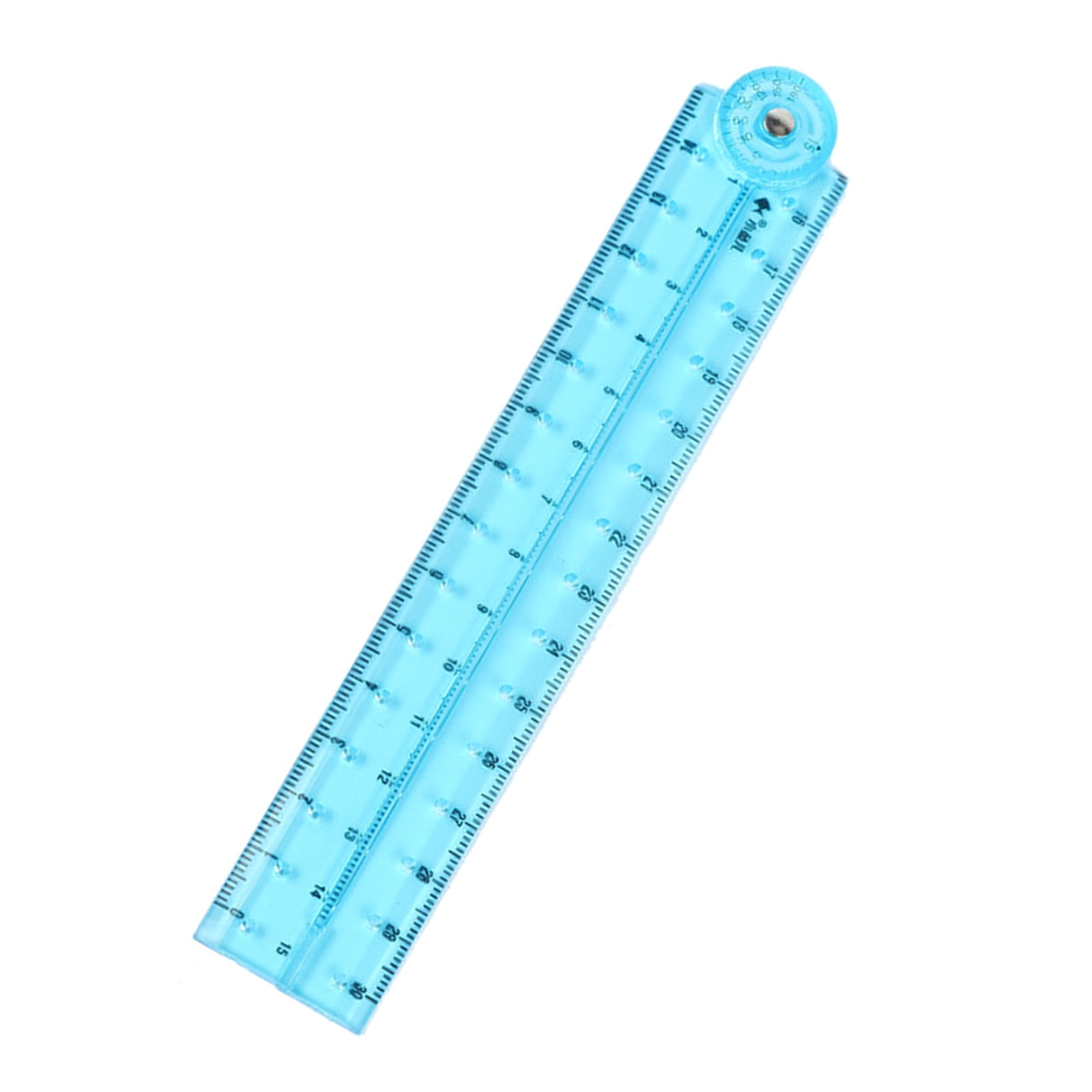 Clear Folding Ruler Flexible Drawing Ruler Centimeters Scale Measuring ...