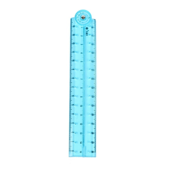 Clear Folding Ruler Flexible Drawing Ruler Centimeters Scale Measuring ...