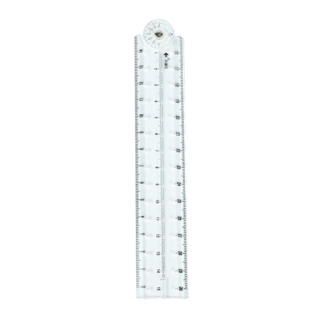 Clear Folding Ruler Measuring length 0-30cm Centimeters Scale Math ...