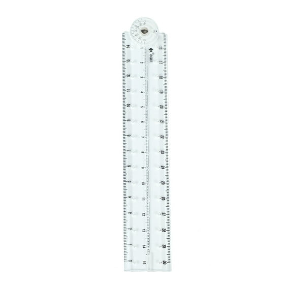 Clear Folding Ruler Straight Ruler Math Drawing Ruler Measuring Tool ...