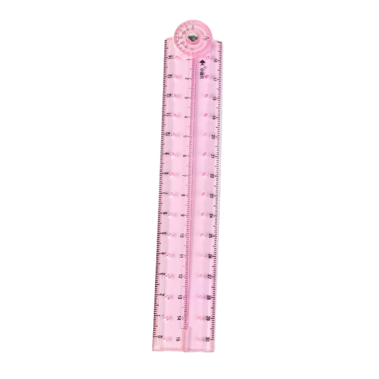 Clear Folding Ruler Straight Ruler Math Drawing Ruler Measuring Tool ...