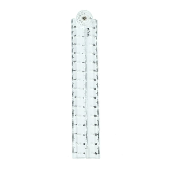 Clear Folding Ruler Flexible Drawing Ruler Centimeters Scale Measuring ...