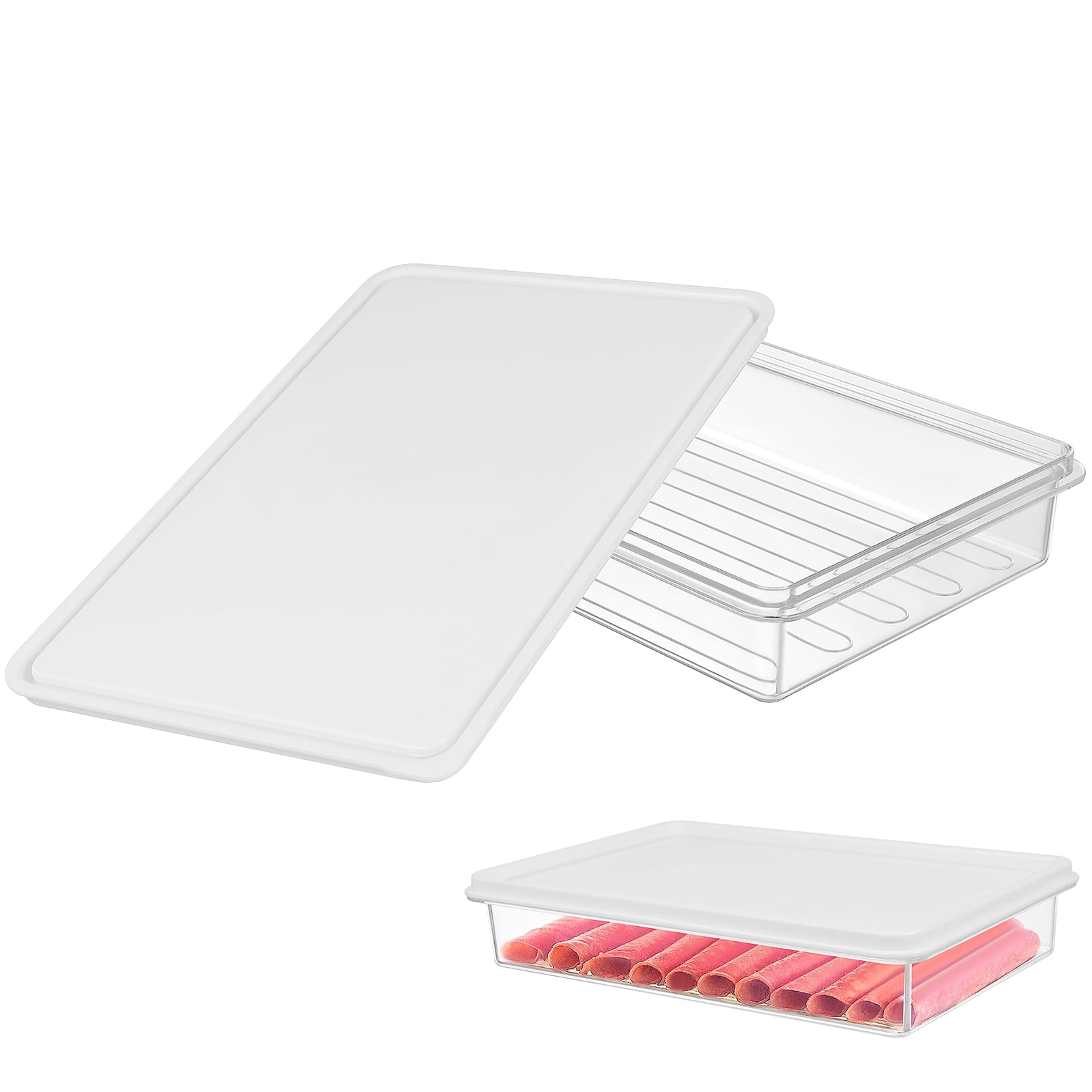 Clear Food Container Transparent Bacon Box for Refrigerator Meat ...