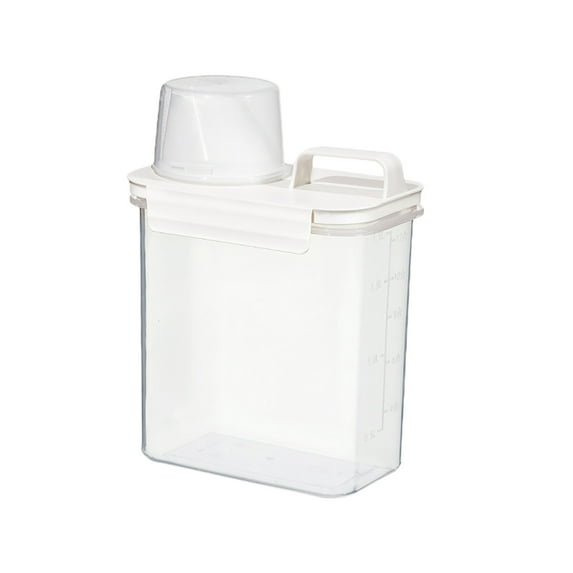 Clear Food Storage Container 1.8L Clear Airtight With Lid Plastic Dry ...