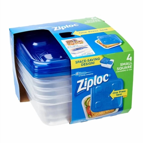 Clear Food Storage Container 4 Pack For Kitchen Organization And Meal ...