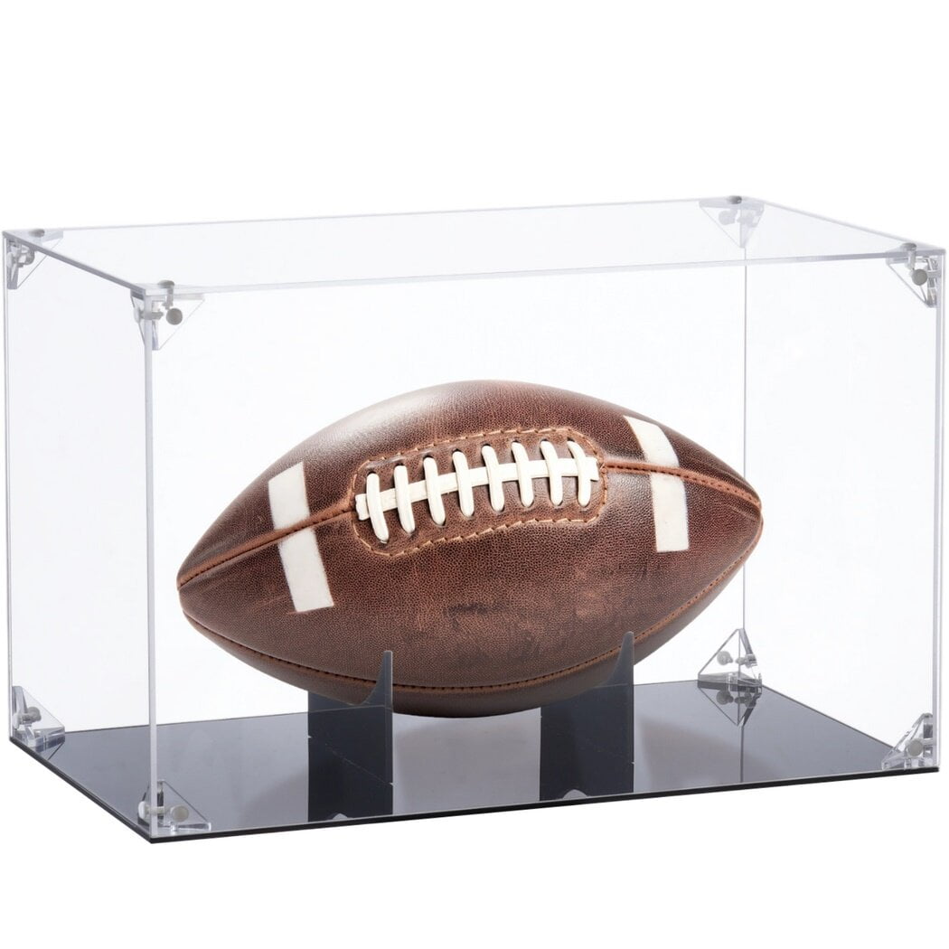 11.8 x 7.9 x 7.2 Inches Clear Football Display Case, Memorabilia ...