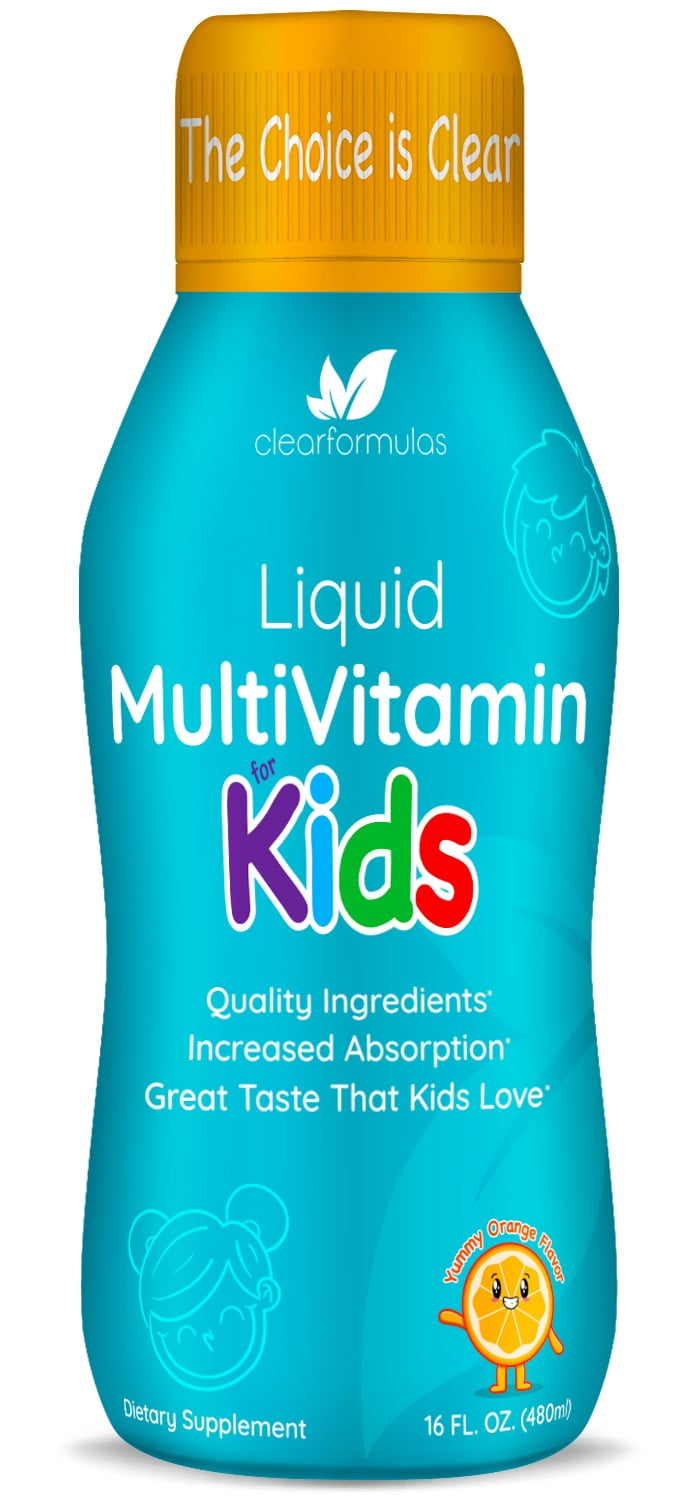 Clear Formulas Liquid Multivitamin For Kids 16oz 32 Servings - Walmart.com