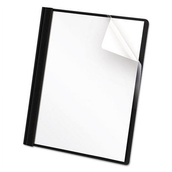 Opaque Plastic Presentation Covers for Binding Systems, Black, 11 x 8.5 ...