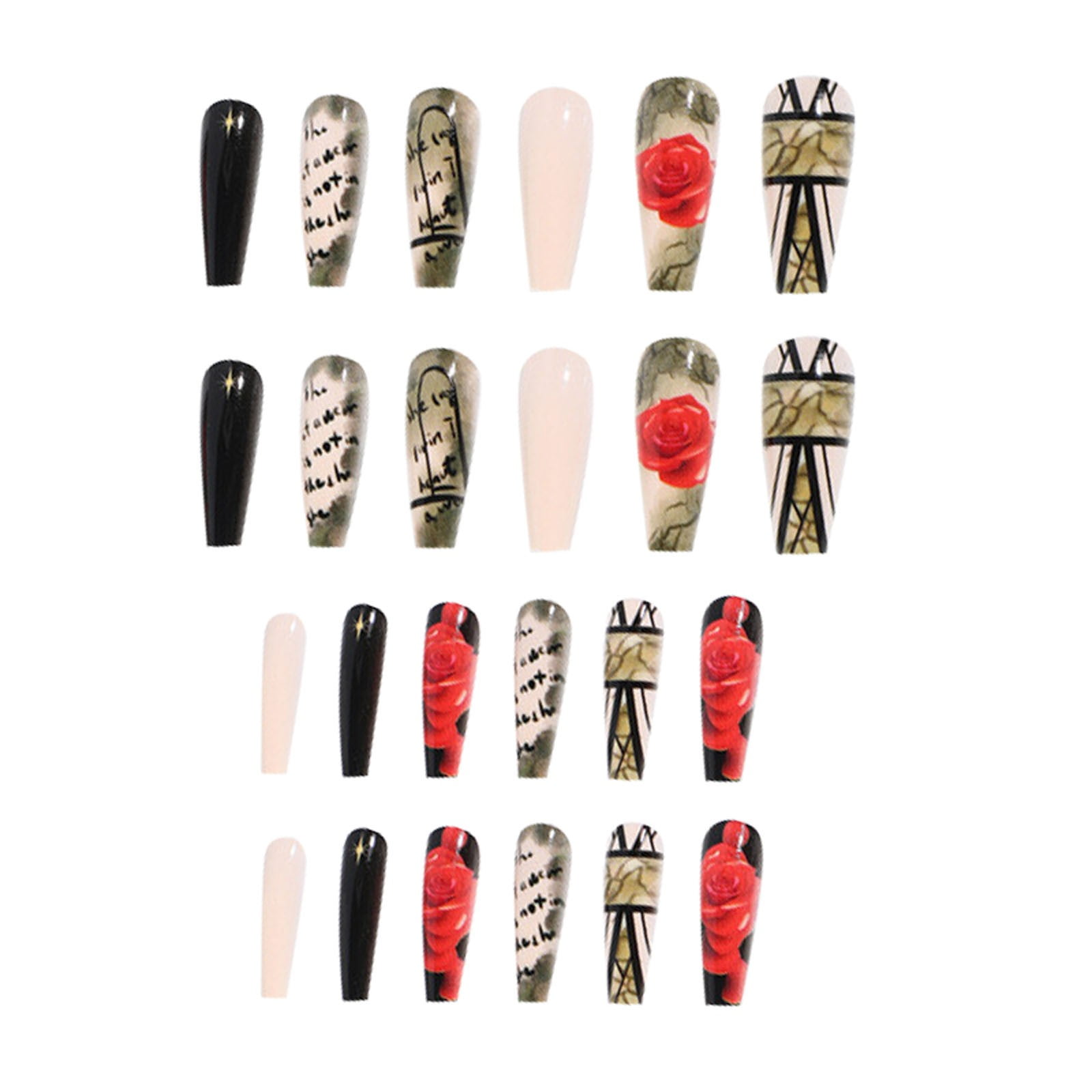 Clear Full Cover Nail Tips Ballerina Toe Nail Forms on Nails Coffin ...