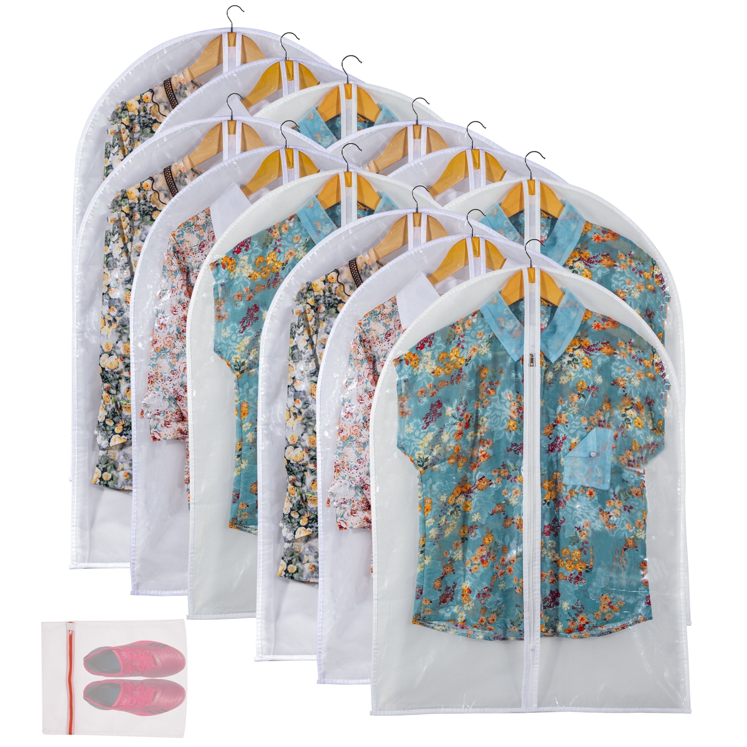MsKitchen, Garment Bag, 24''x32'', Short Hanging Suit Cover Pack of 12 ...
