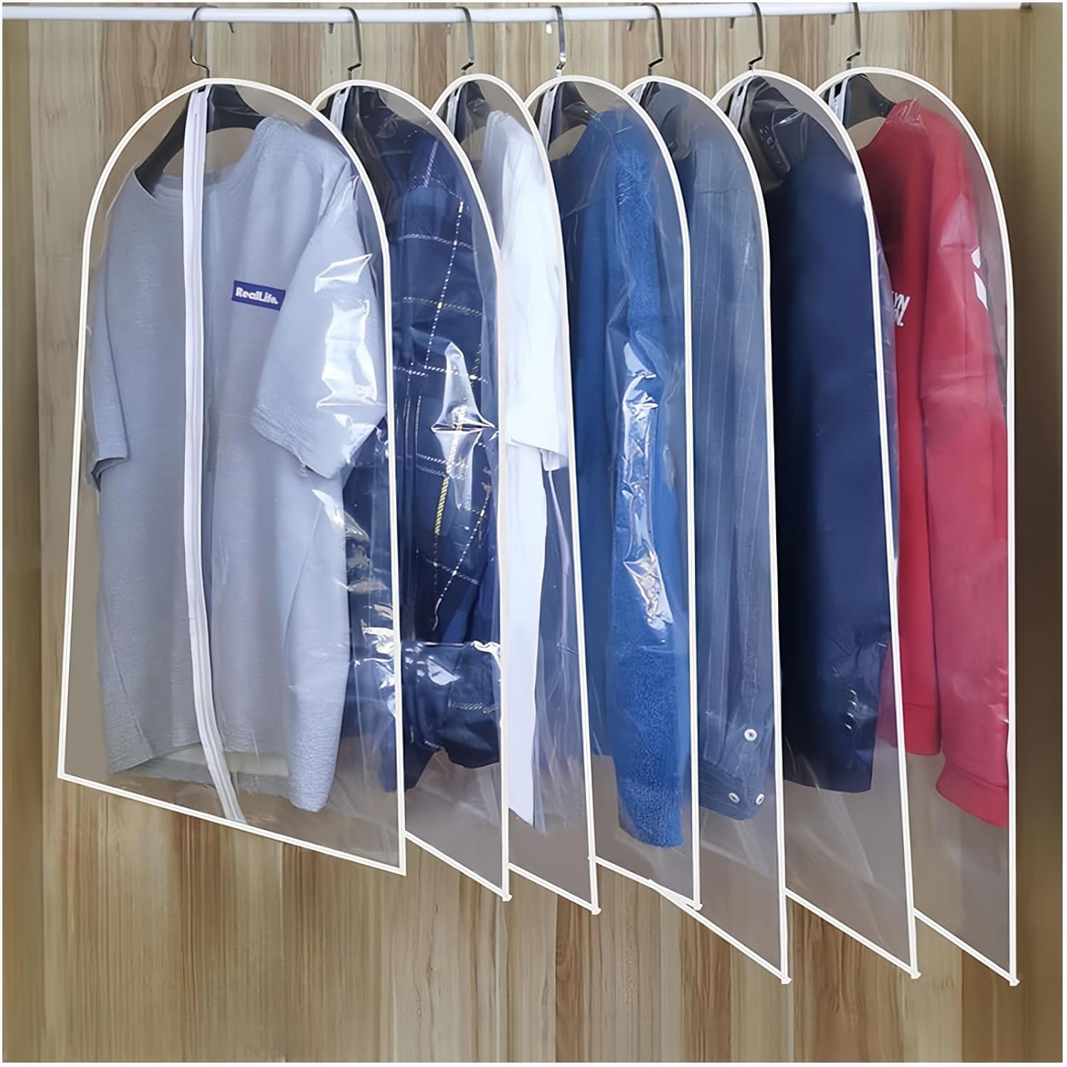 All Clear Garment Bags for Hanging Clothes,40" Dustproof Suit Bag for ...