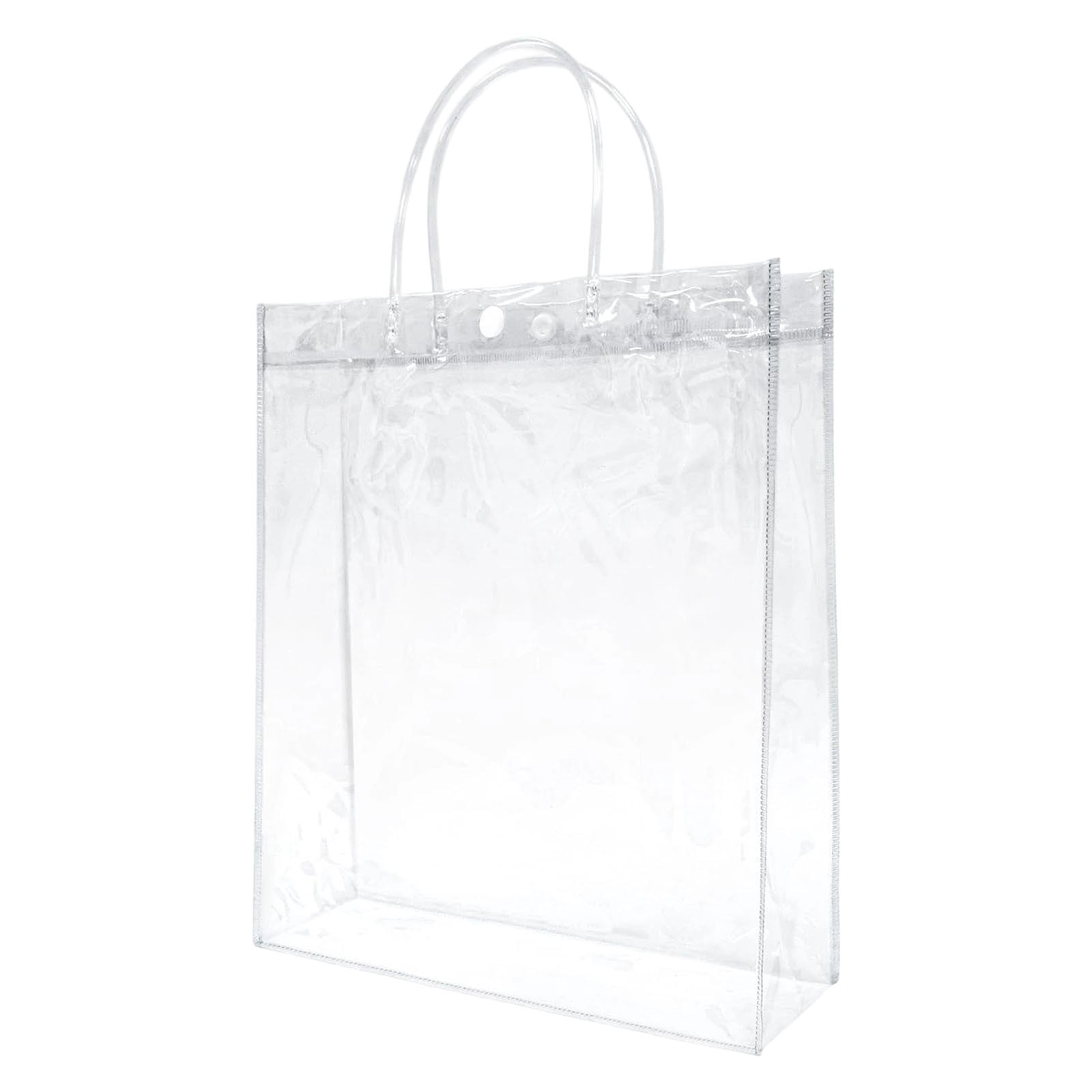 Clear Gift Bags with Handles, Reusable Plastic Totes, Transparent Gift ...