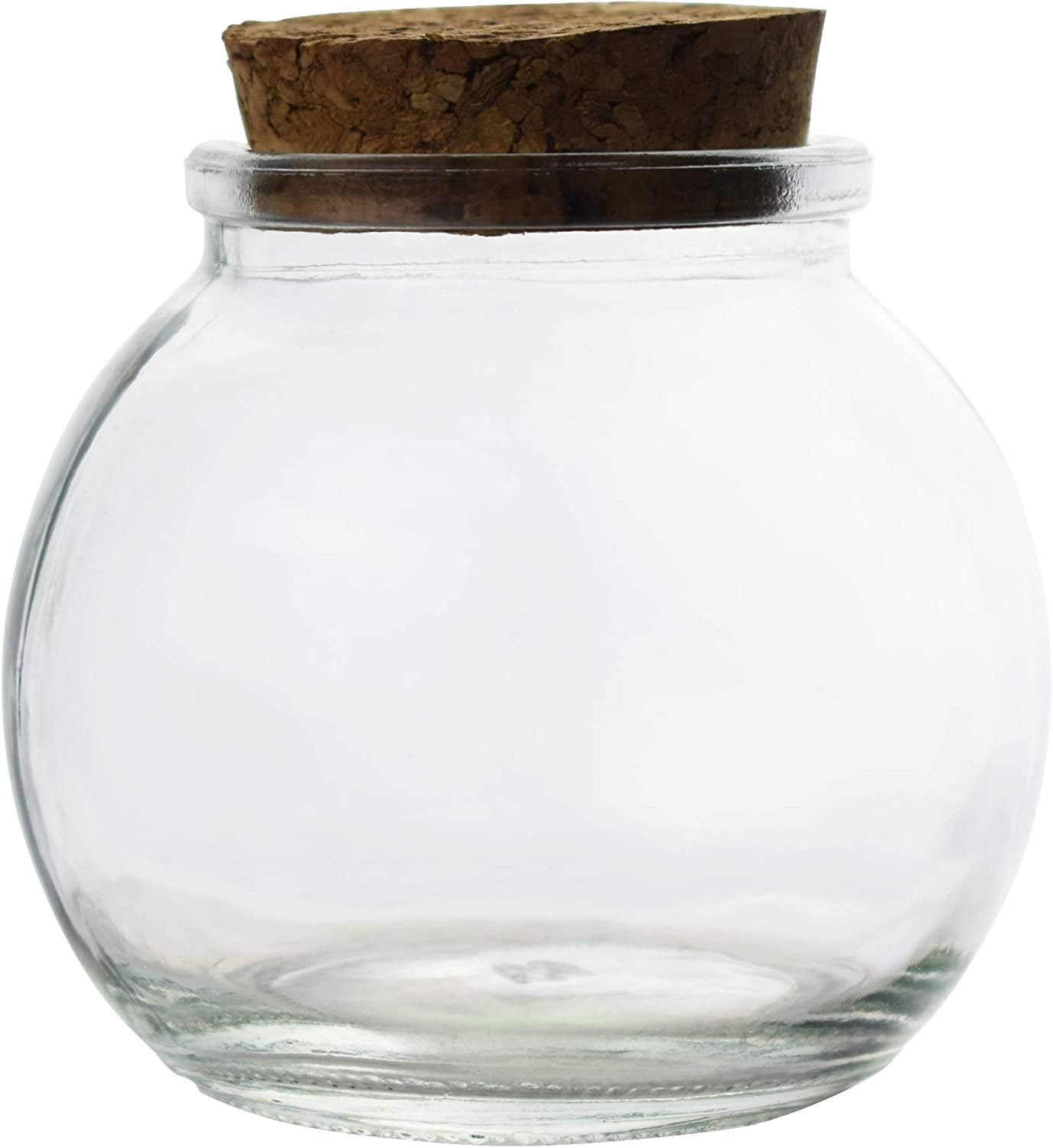 Clear Glass Bottle With Cork Stopper Assorted Shapes Bud Vases Jars ...