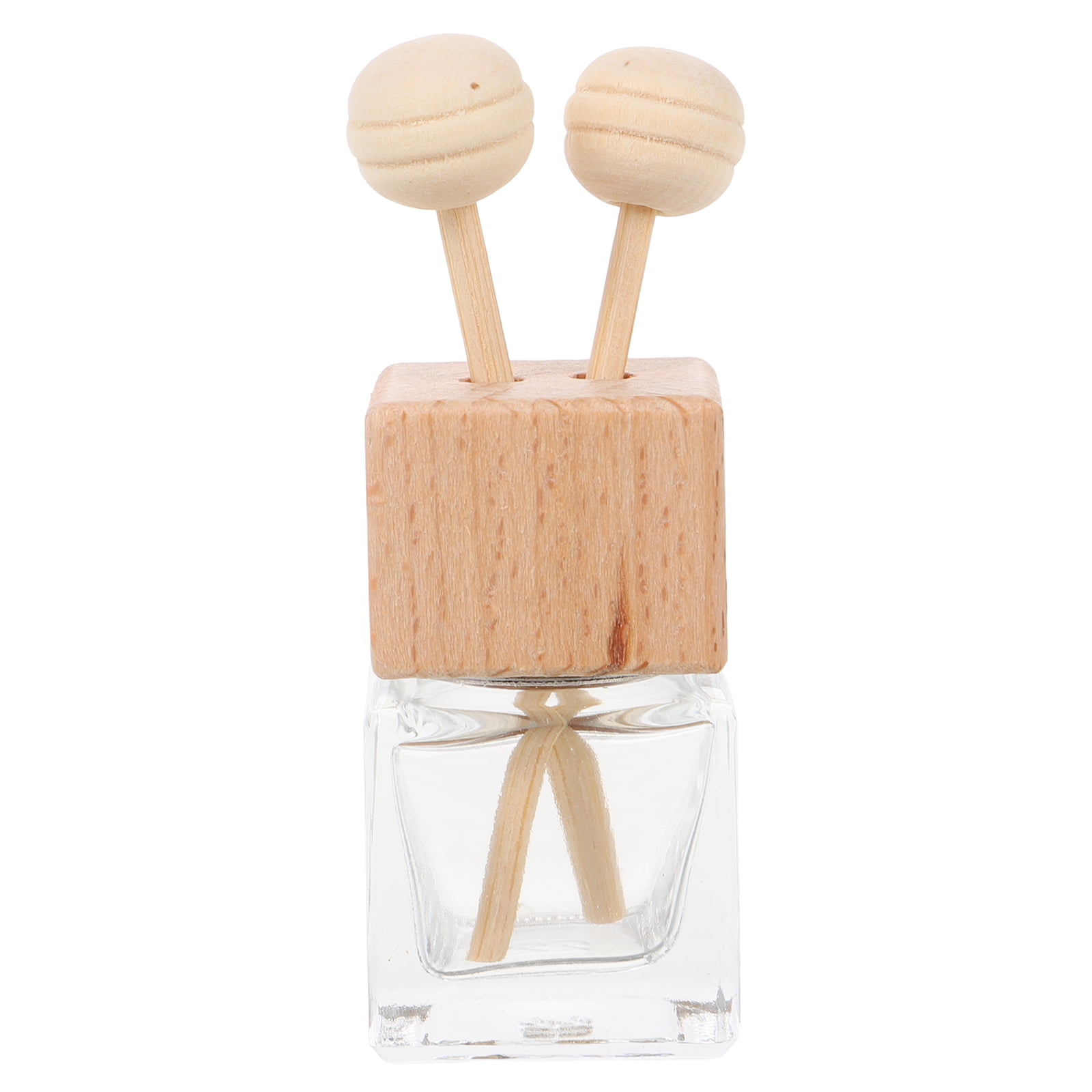 Clear Glass Car Air Freshener Perfume Clip Diffuser Empty Essential Oil ...