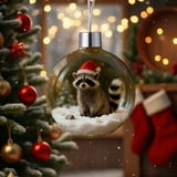 Clear Glass Christmas Balls,Christmas Snow Globe Ornaments,Cute Animal ...