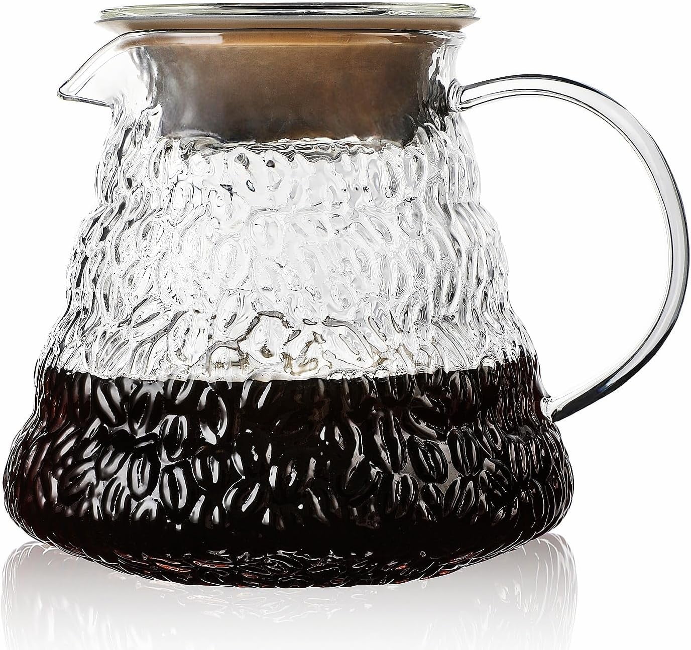 Clear Glass Coffee Server Pot for Drip Coffee Maker, 600ml/20oz ...